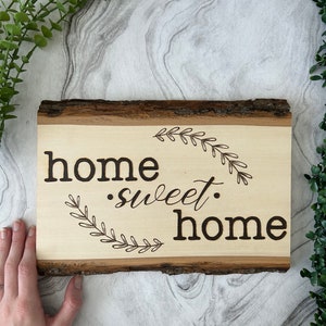 Wooden Home Sweet Home Hanging, Entryway Welcome Decor, Home Sweet Home ...