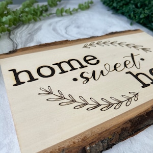 Wooden Home Sweet Home Hanging, Entryway Welcome Decor, Home Sweet Home ...