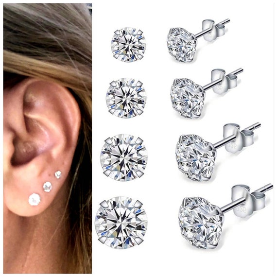 Cubic Zirconia Earrings For Men