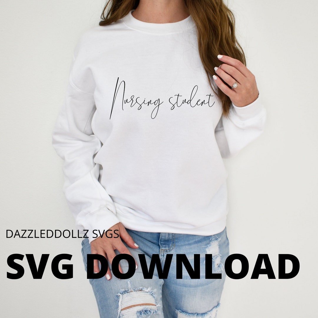 Nursing Student Svg, Svg File, Cute Svg, Svg Cuttable, Nurse Svg, Cute ...