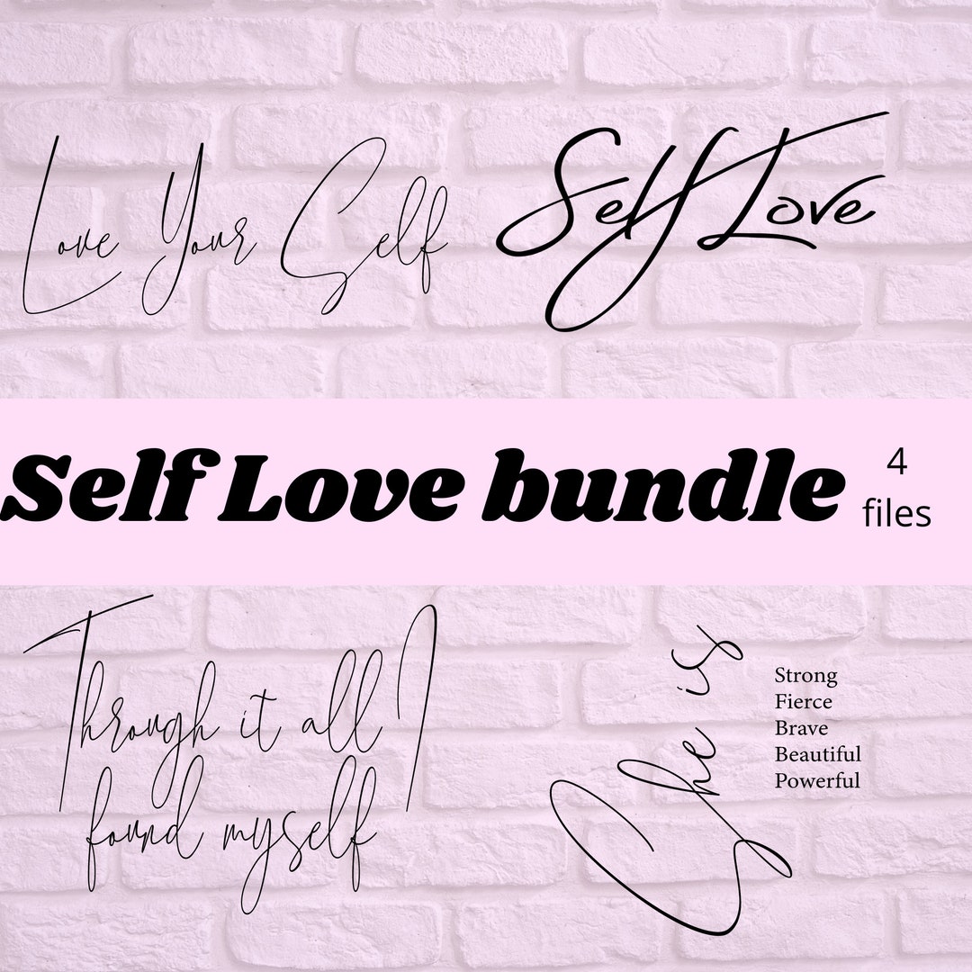 Self Love SVG Bundle - Self Love Svg - She is Fearless Svg - Cricut Svg ...
