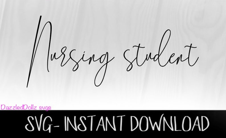 Nursing Student Svg, Svg File, Cute Svg, Svg Cuttable, Nurse Svg, Cute ...