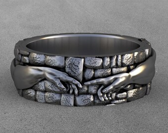 Adam Hand of God Ring - Etsy