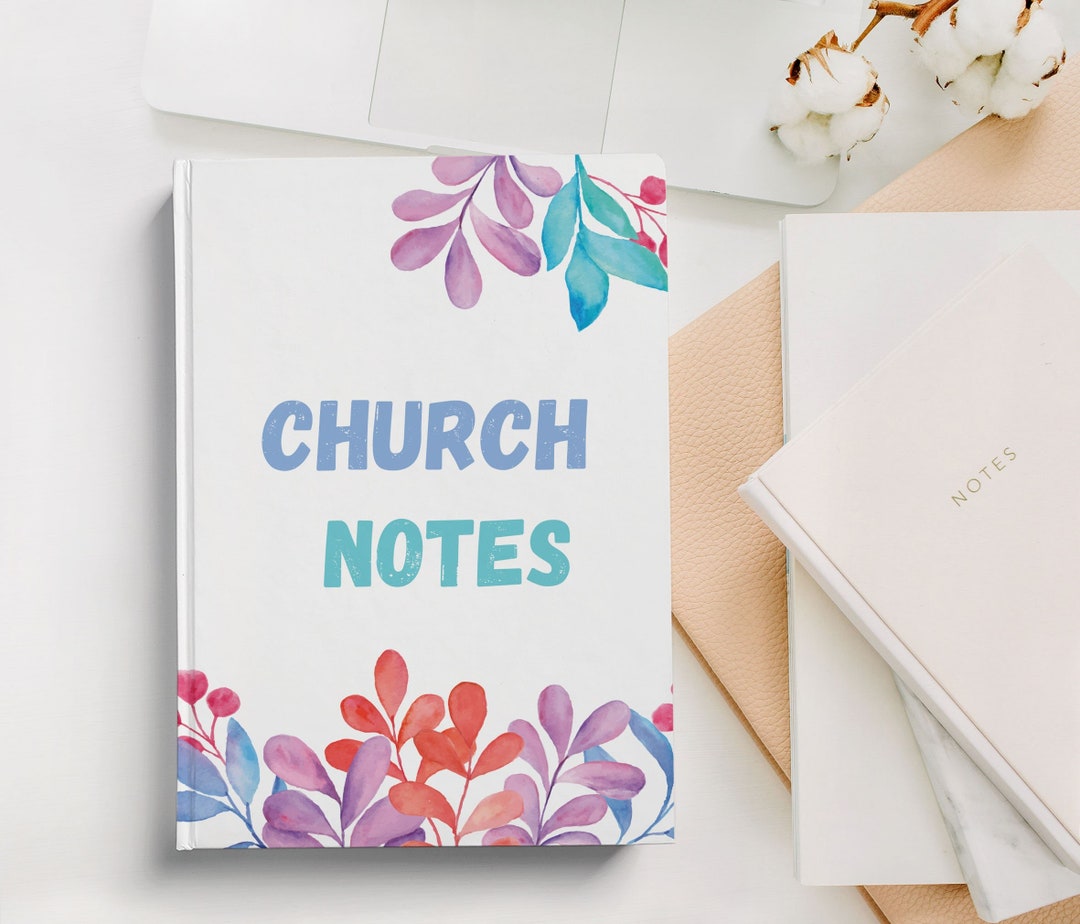 Church Notes Prayer Journal for Women || Sermon Notes Bible Journal ...