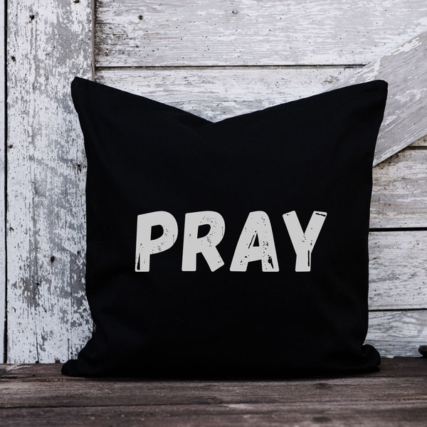 Pray Pillow - Etsy
