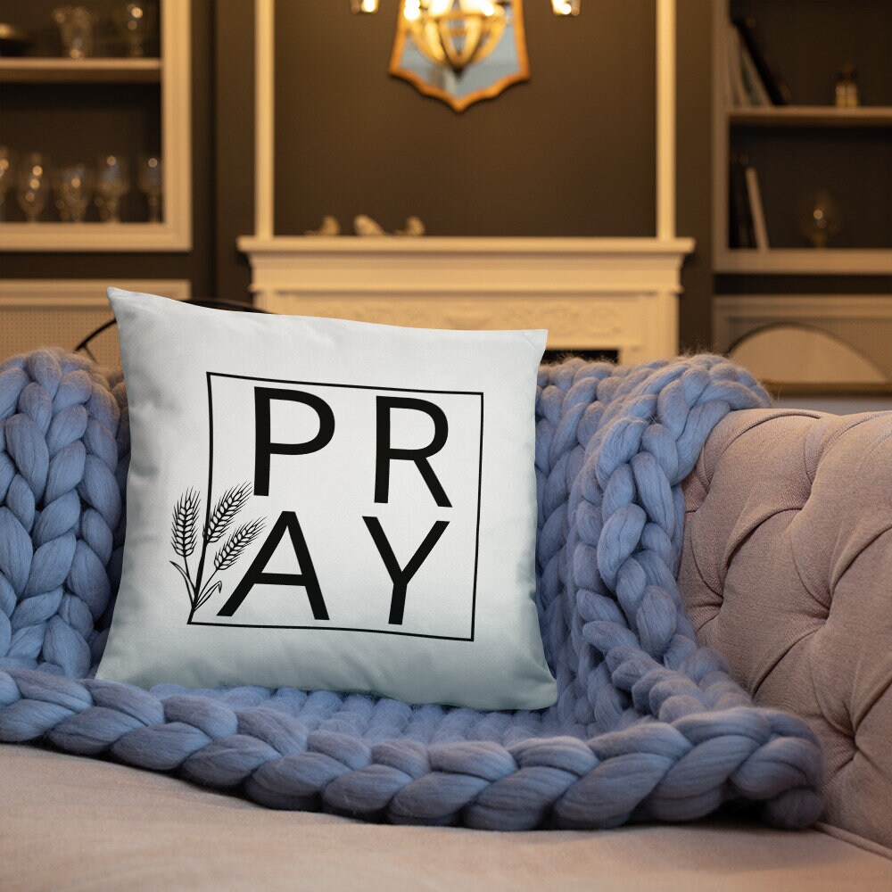 Pray Pillow box Great Housewarming Gift. Christian Throw - Etsy