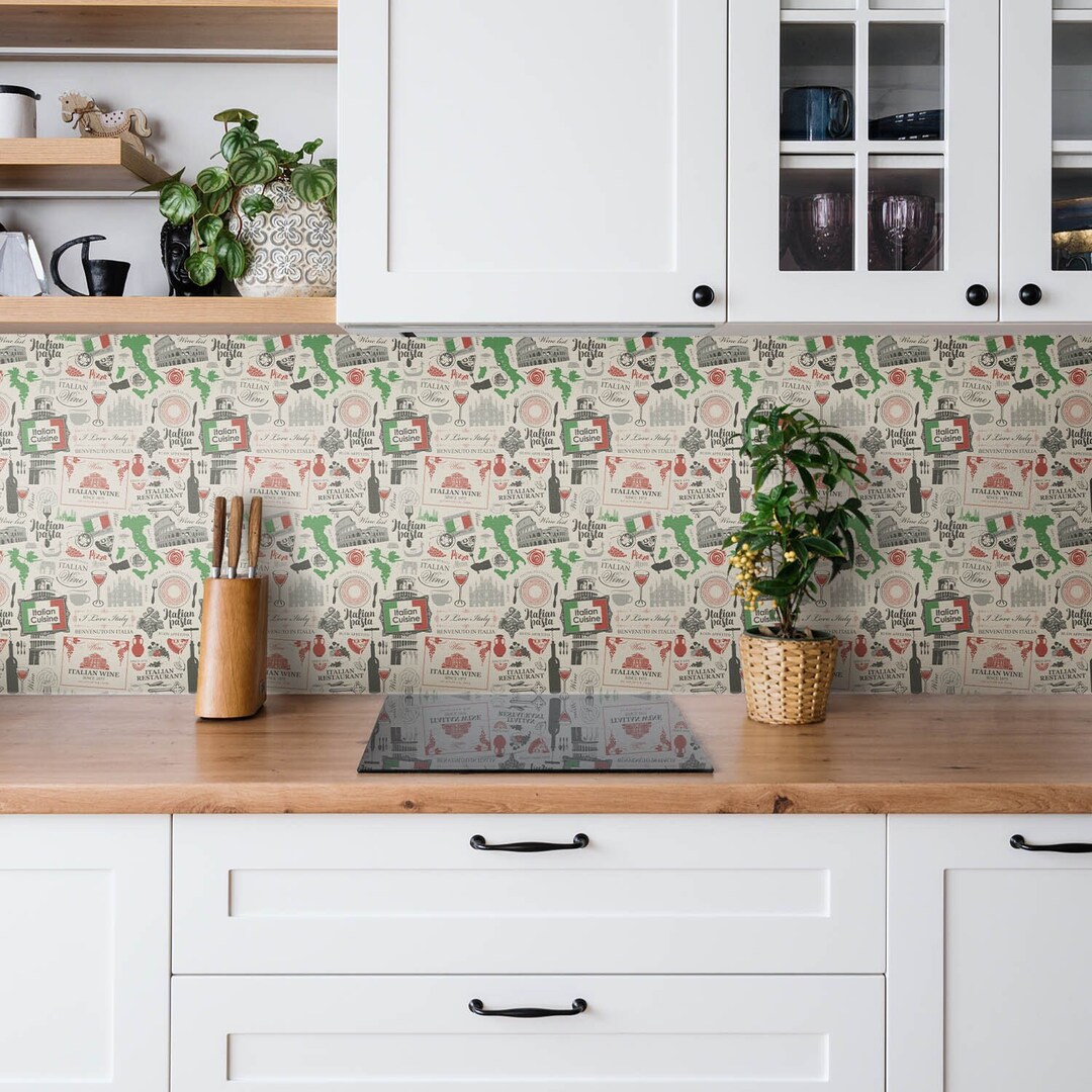 Italian Restaurant Panel Sticker, Peel and Stick Panels, Food Panel ...