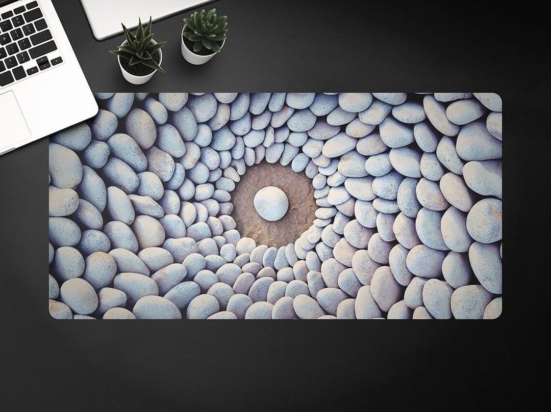 Personalized Pebbles Desk Mat, Keyboard Mat, Desktop Blotter, Furniture ...