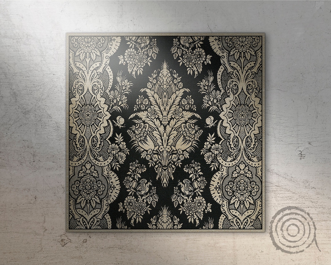 Polychrome by Albert Racinet Vinyl Mat, Beige Linoleum Rug, Black Vinyl ...