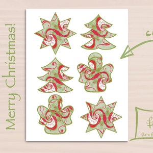 Printable Christmas Gift Tags Printable Christmas Ornaments Angel, Star ...