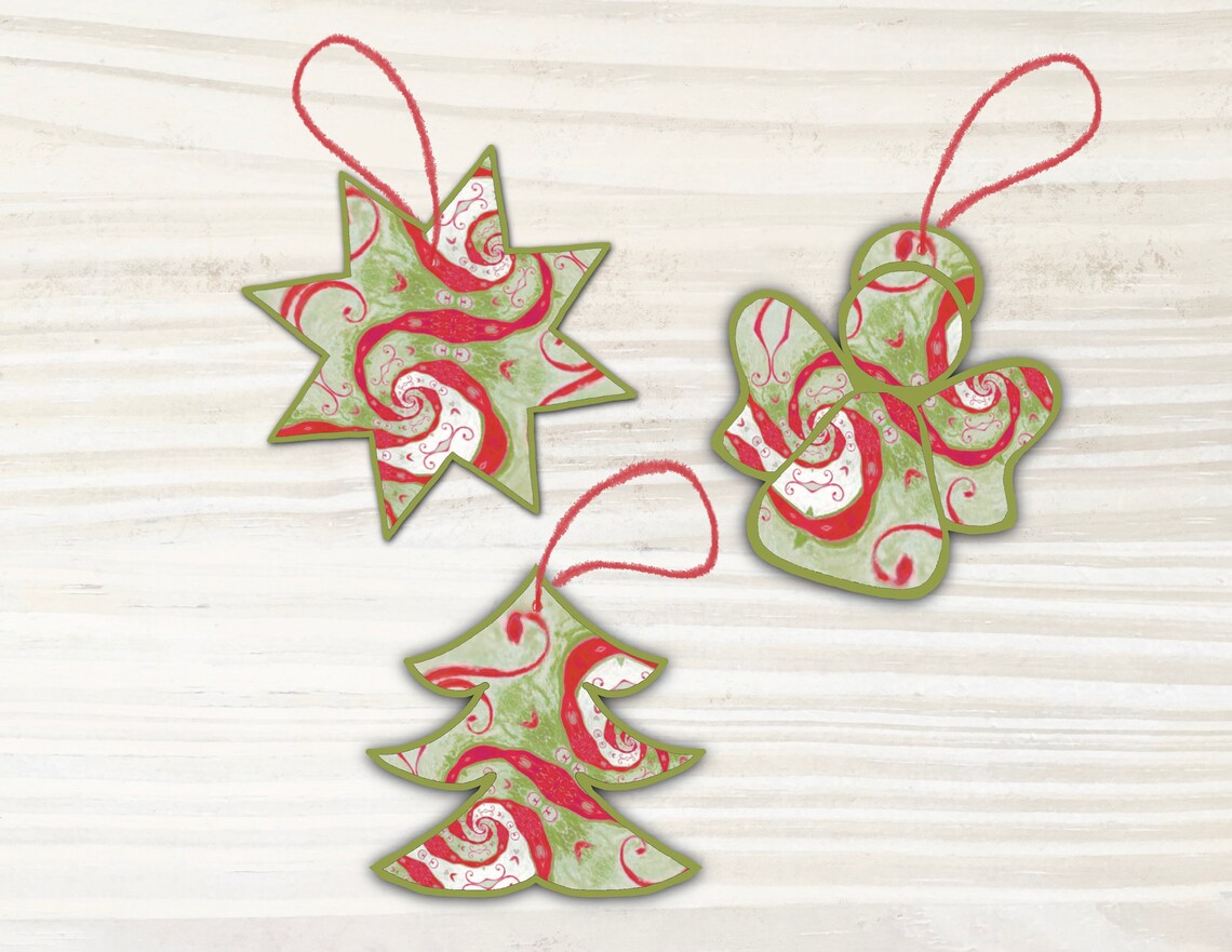 Printable Christmas Gift Tags Printable Christmas Ornaments Angel, Star ...