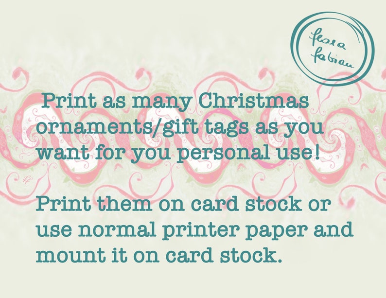 Printable Christmas Gift Tags Printable Christmas Ornaments Angel, Star ...