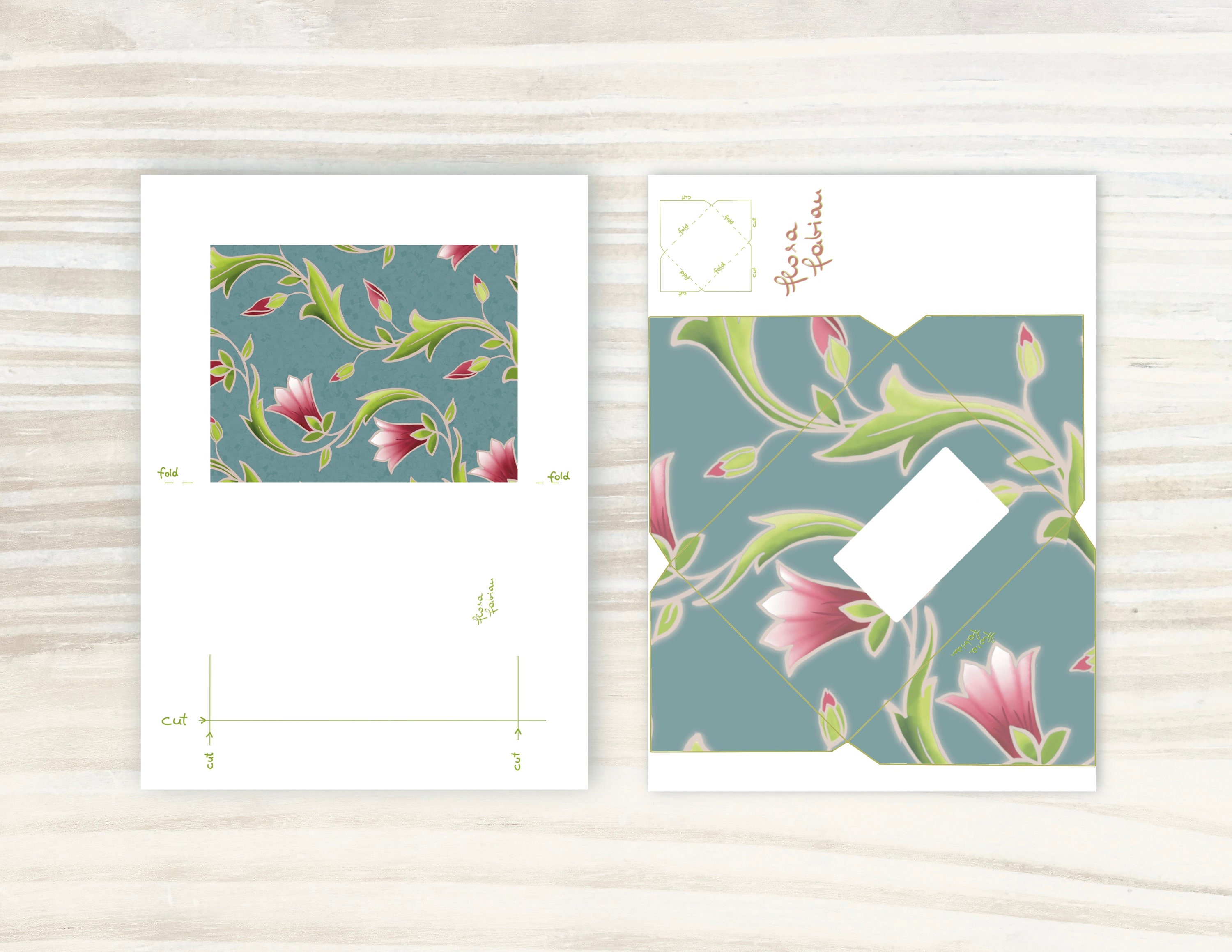 Printable Greeting Card Envelope 425x55 108x14cm - Etsy