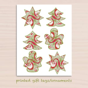 Printable Christmas Gift Tags Printable Christmas Ornaments Angel, Star ...