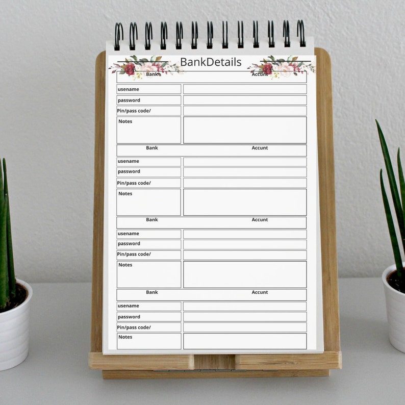 Bank Account Tracker, Bank Account Info, Account Information, Account ...