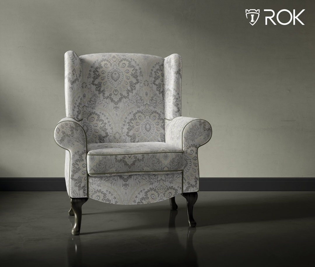 Modern Damask Upholstery Fabric, Durable Furniture Textile, 6 Colors - Etsy