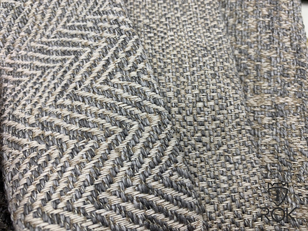 Herringbone Upholstery Fabric by Yard - 9 Colors (yellow,blue,black ...