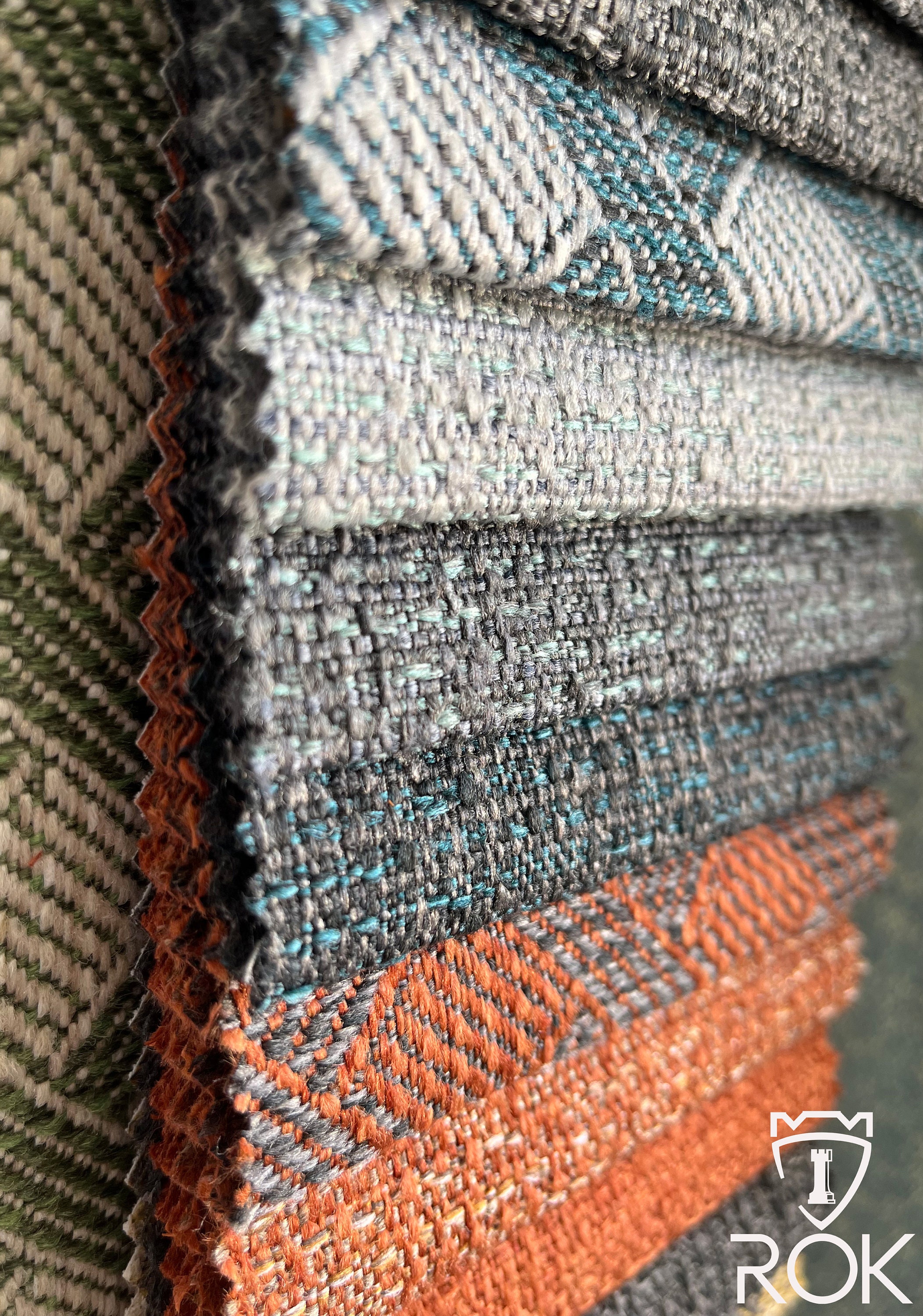 Check Design Upholstery Fabric by Yard With Textured Plain - Etsy