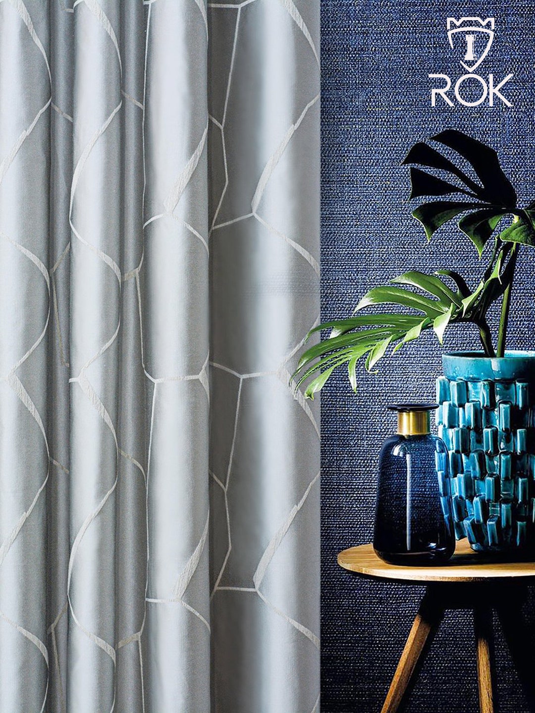 Geometric Drapery Drapery for Living Room. Custom Size - Etsy