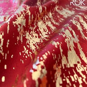 Gold Print Velvet Upholstery Fabric, Soft Touch, 55" Wide - Etsy