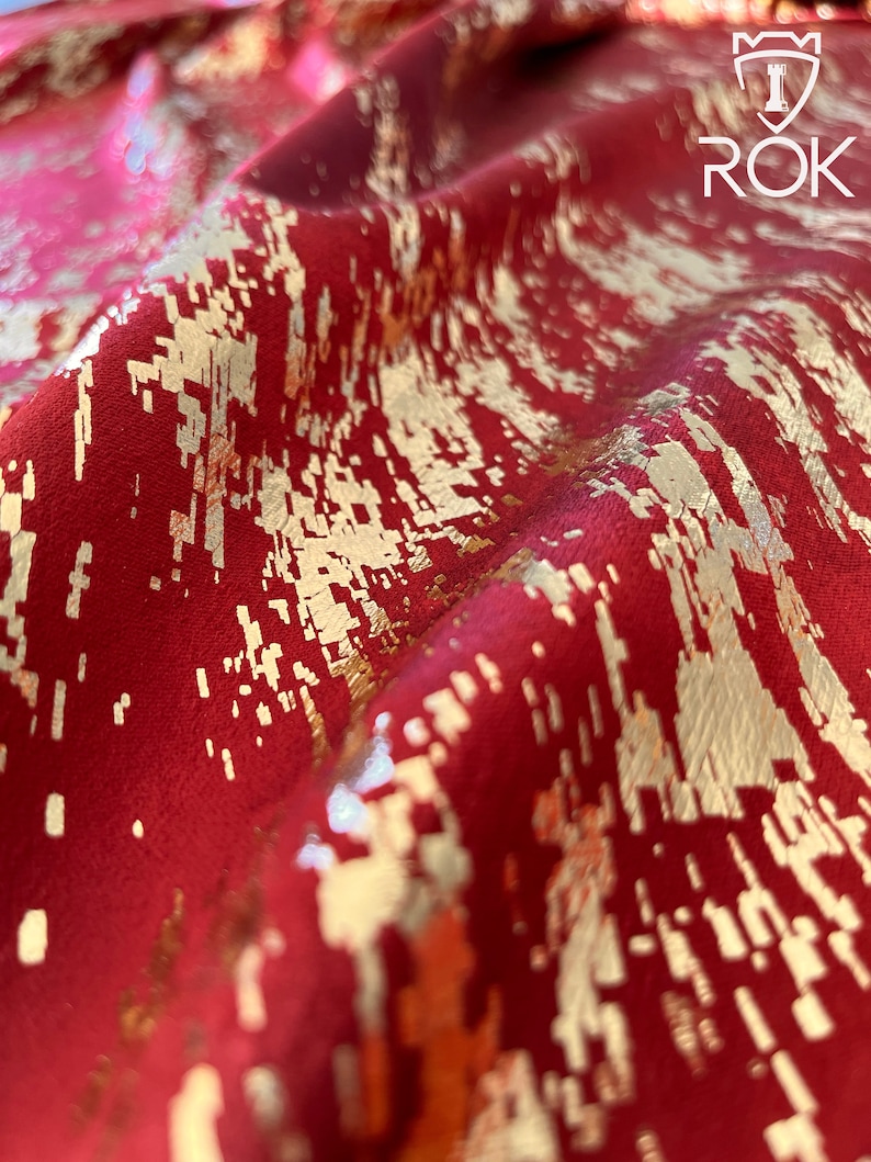 Gold Print Velvet Upholstery Fabric, Soft Touch, 55" Wide - Etsy