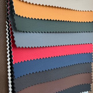 Soft Faux Leather Upholstery Fabric, 42 Colors, 55" Wide - Etsy
