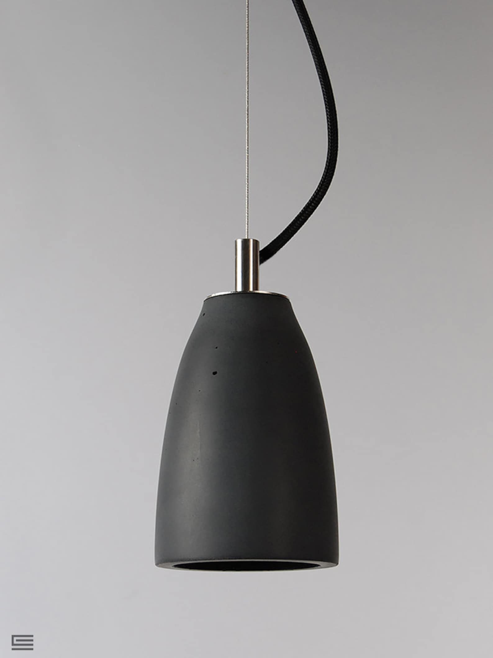 Concrete Lamp Black Lamp Led Light Industrial Light - Etsy