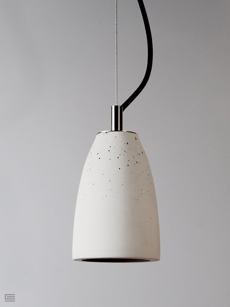 Concrete Lamp Black Lamp Led Light Industrial Light - Etsy