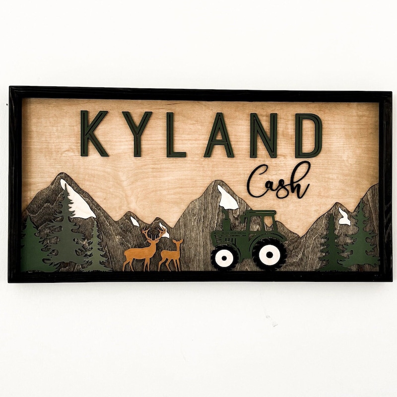 Rectangle Wood Boy Sign Svg - Etsy