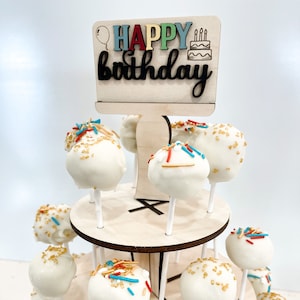 Interchangeable Cake Pop Tiered Tray Stand Laser Cut Digital File ...