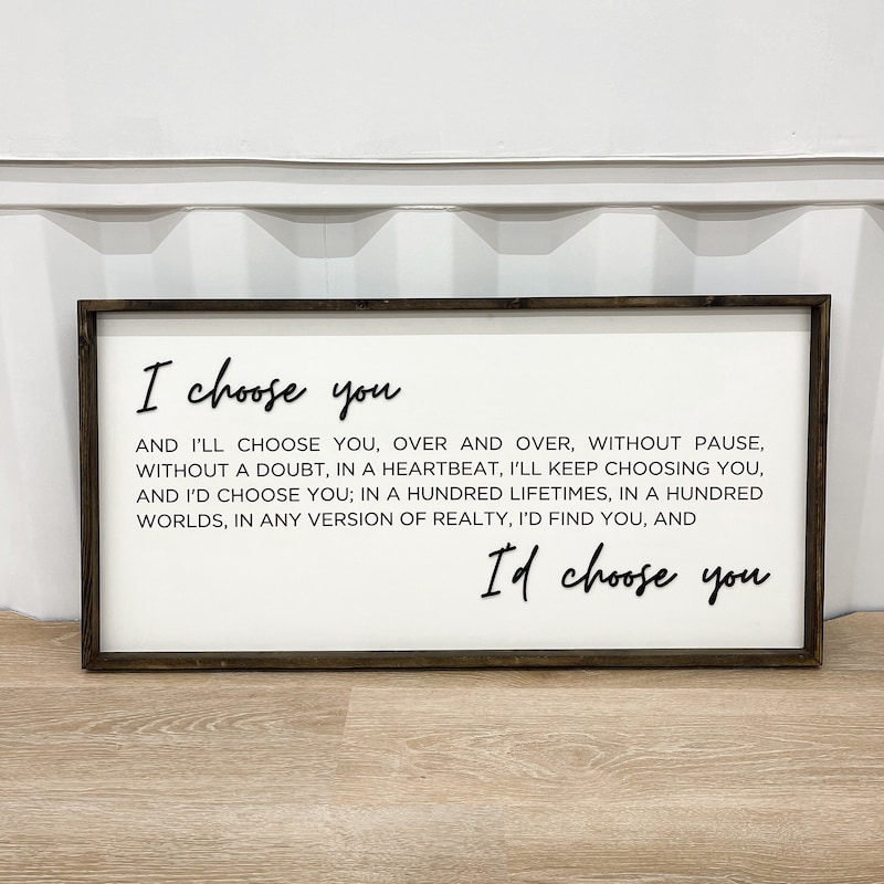 I Choose You - Etsy