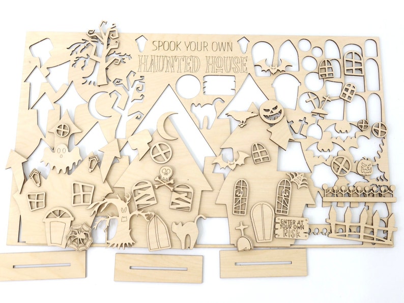 Spook Your Own Haunted House Laser Cut File Interchangeable - Etsy