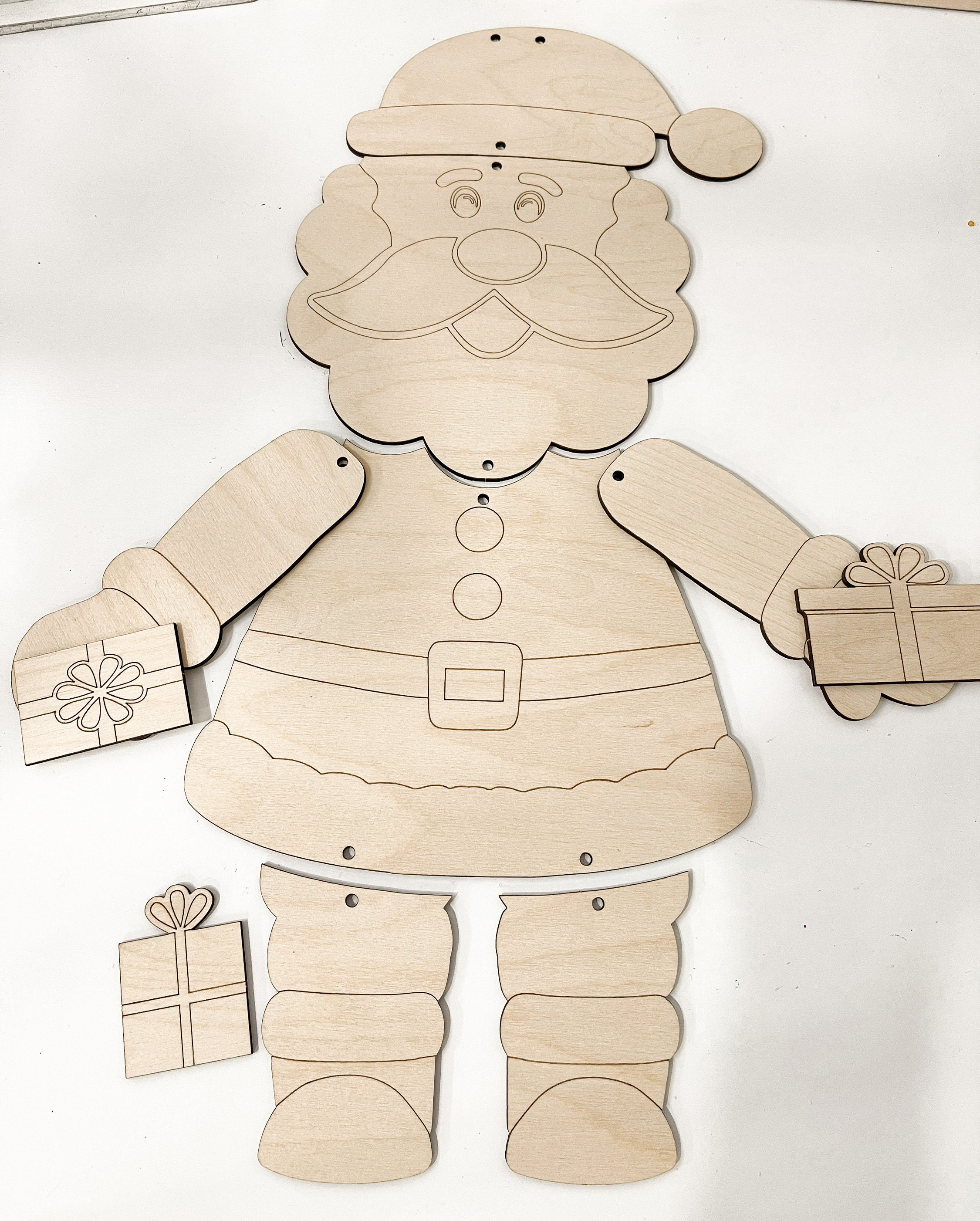 Build Your Own Santa Claus Laser Cut Digital File | Cute Santa Claus ...