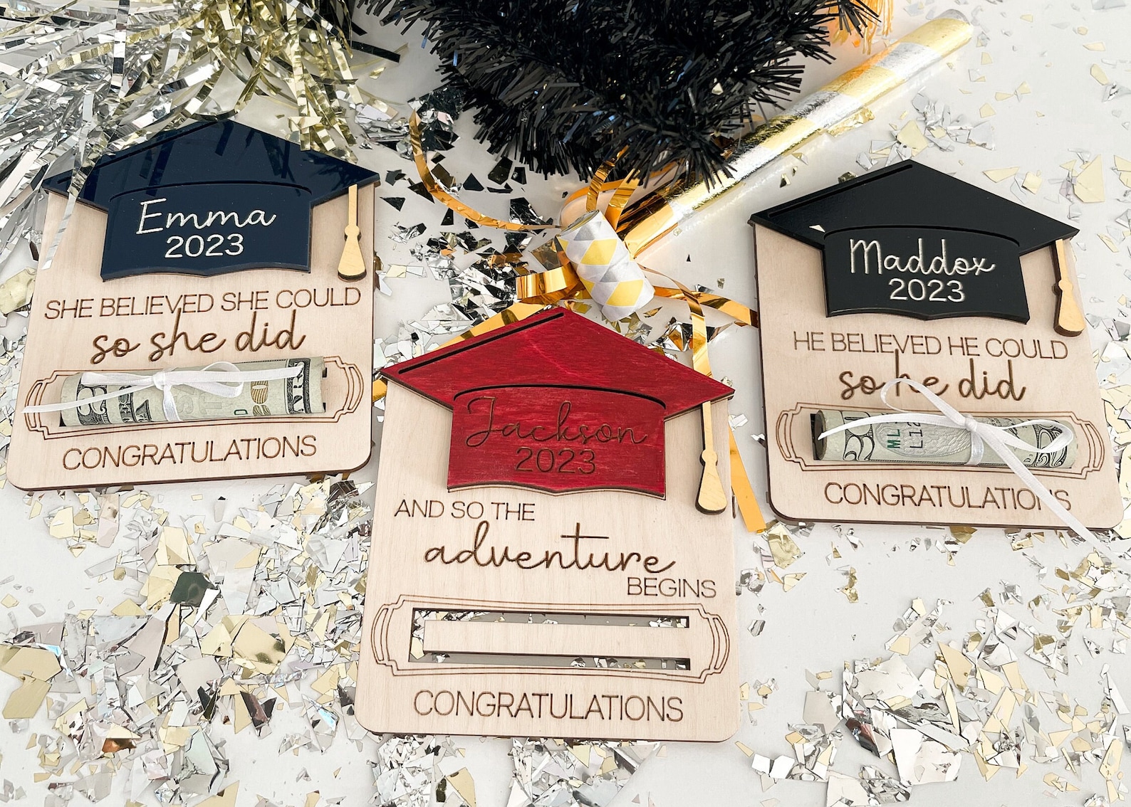 Cute Graduation Money & Gift Card Holder Laser Cut File Custom ...