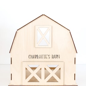Laser Cut File | Super Cute Wood Toy Barn With Barn Yard Animals and ...