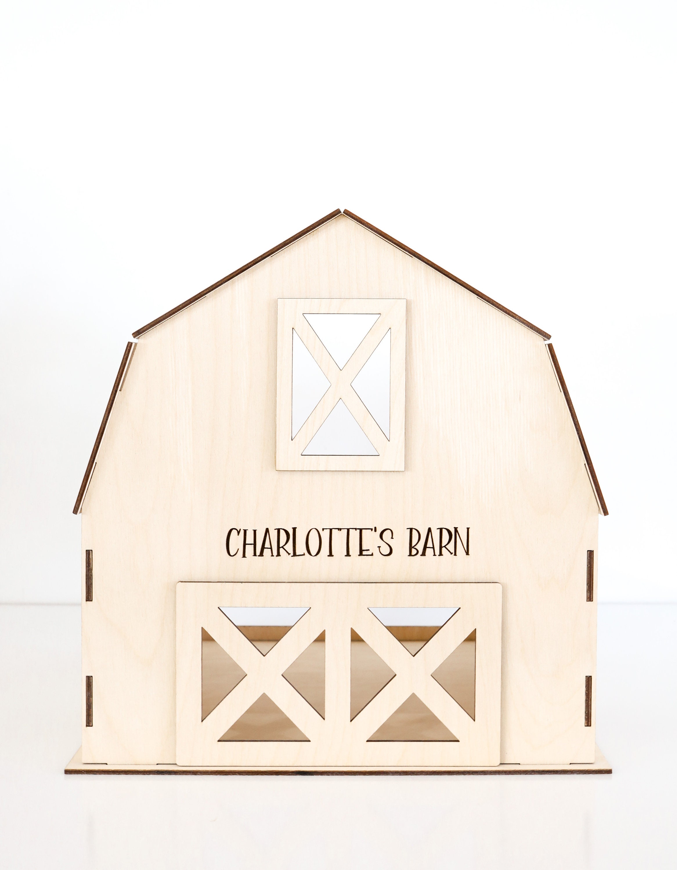 Laser Cut File | Super Cute Wood Toy Barn With Barn Yard Animals and ...