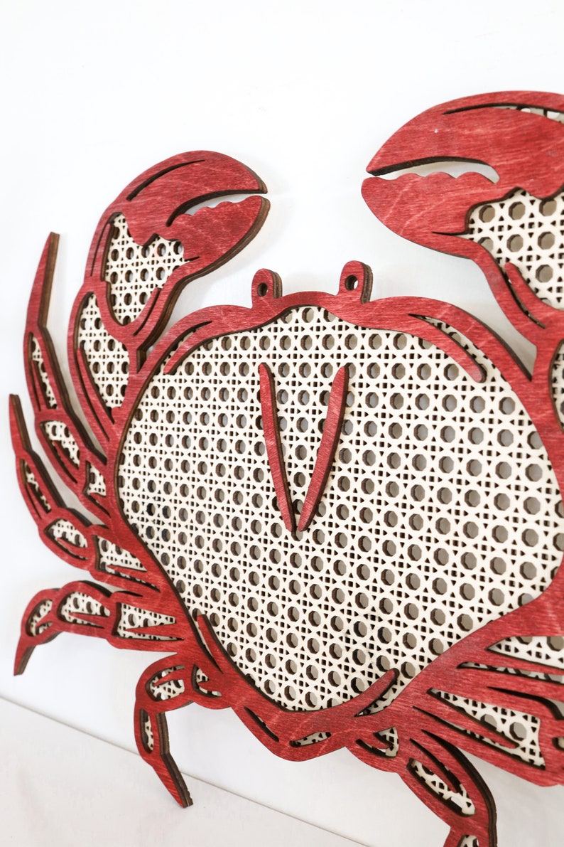 Laser Cut File | Crab SVG | Boho Nursery Decor | Boho Crab | Rattan ...