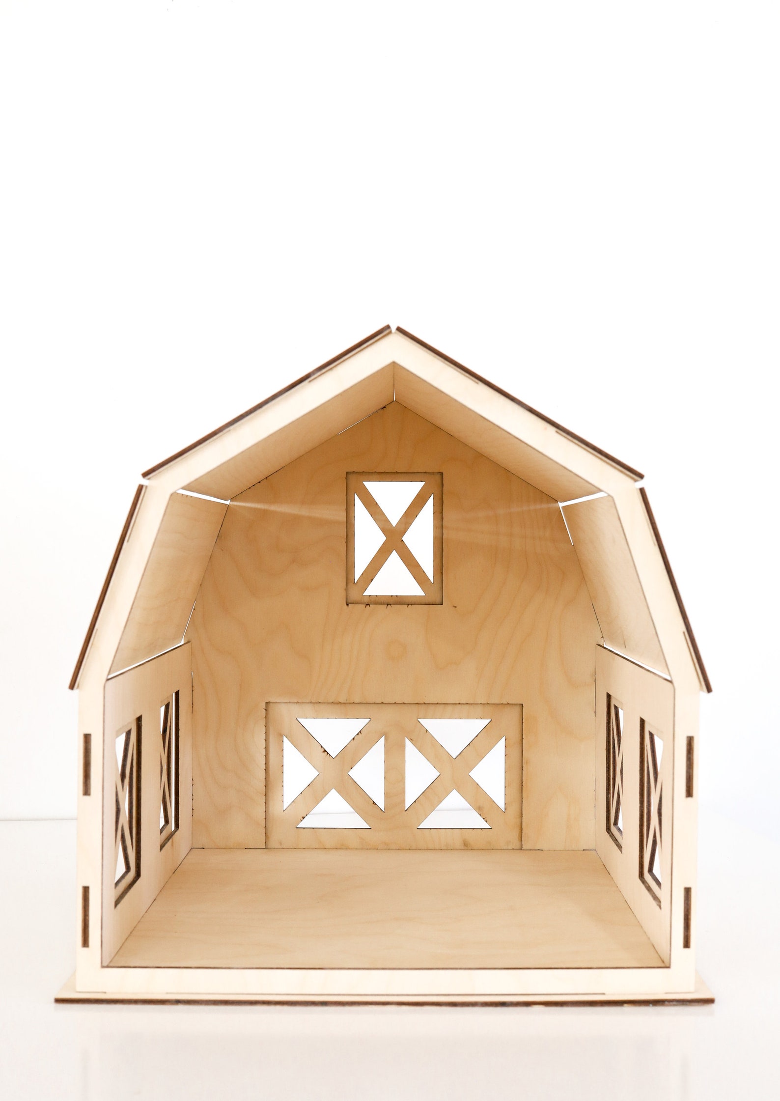 Laser Cut File Super Cute Wood Toy Barn With Barn Yard - Etsy