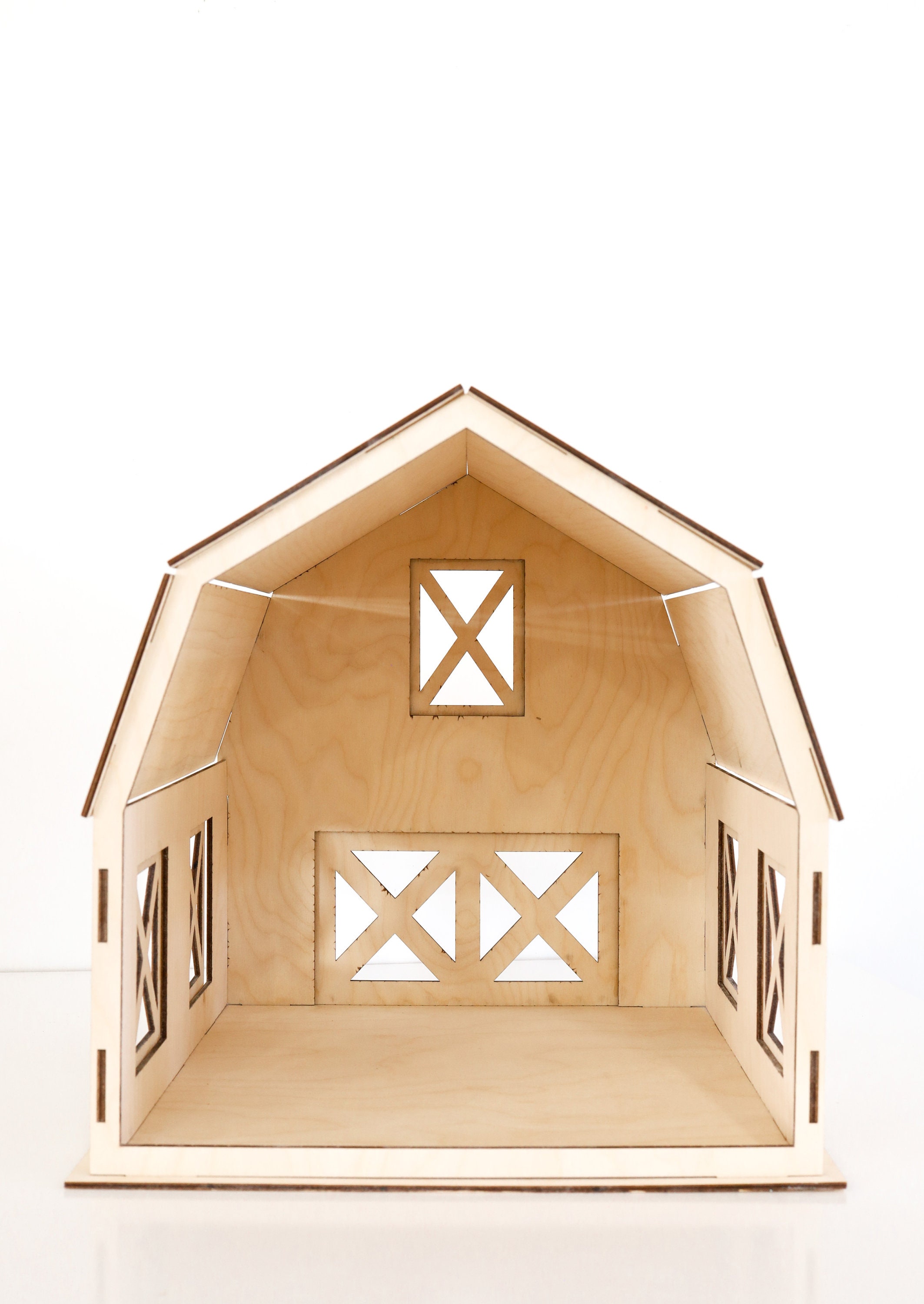 Laser Cut File | Super Cute Wood Toy Barn With Barn Yard Animals and ...