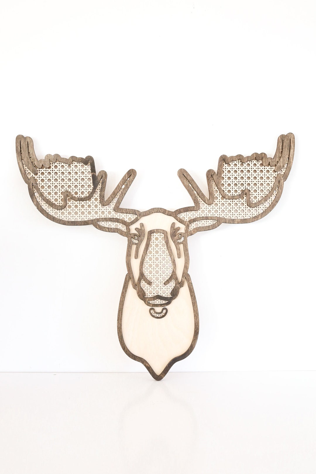 Laser Cut File | Moose Cut File | 3D Moose | Rattan Moose| Moose SVG ...