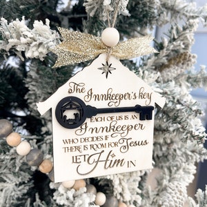 The Innkeeper's Key Christmas Ornament Laser Cut Digital File | True ...