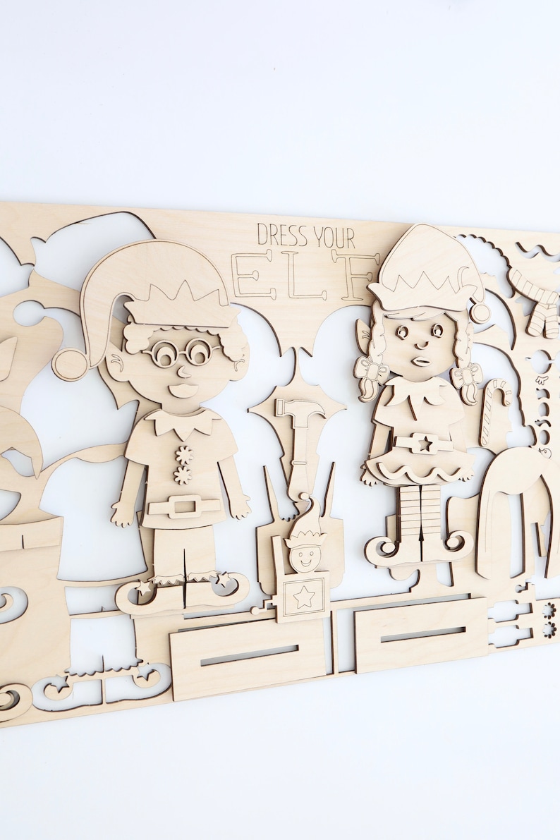 Interchangeable Dress Your Elf Laser Cut File | Make Your Elf | Elf ...