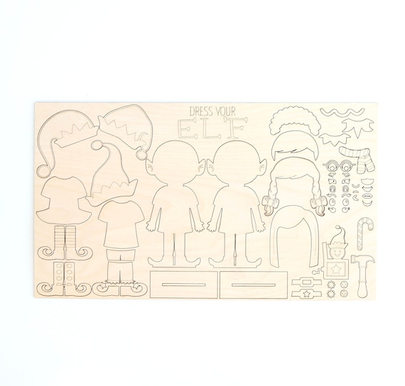 Interchangeable Dress Your Elf Laser Cut File Make Your Elf - Etsy