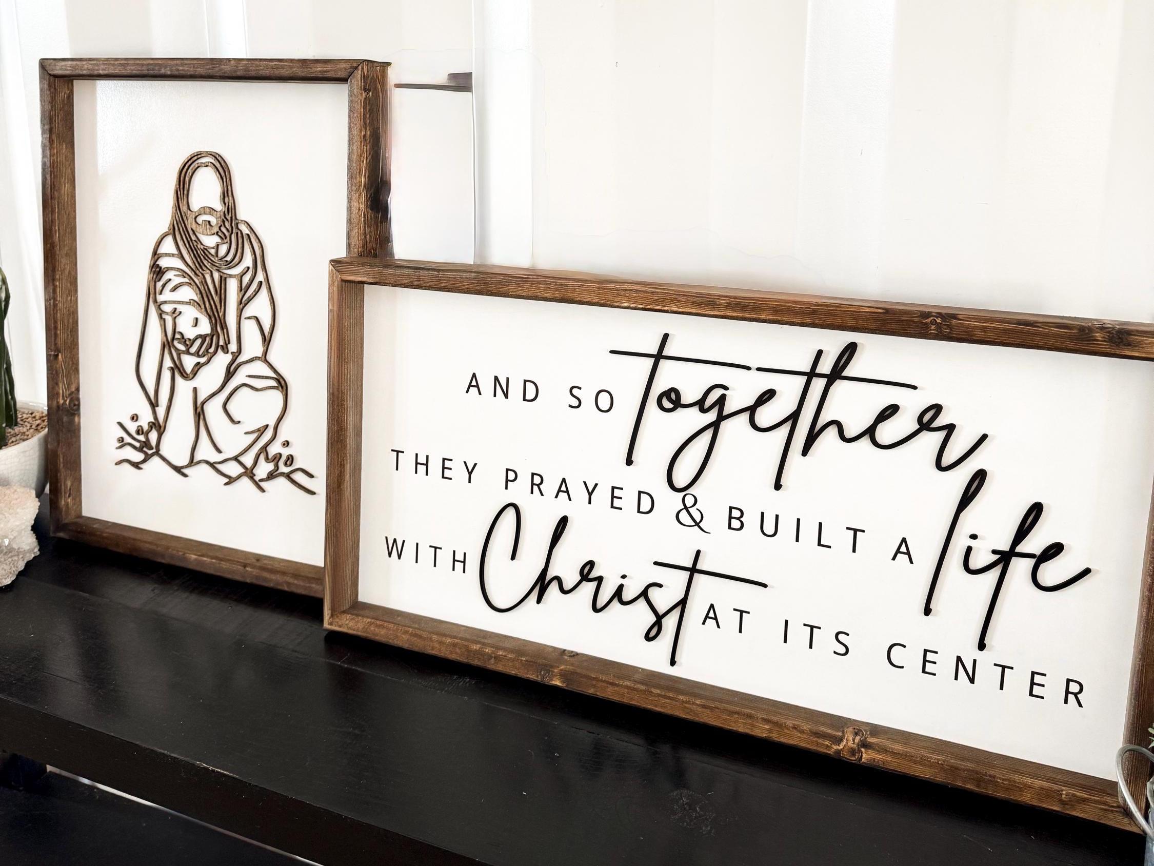 Beautiful "together They Prayed & Built a Life With Jesus, God, Christ ...
