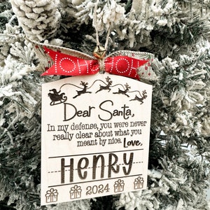 Cute Customizable Dear Santa Child's Handwriting Keepsake Christmas ...