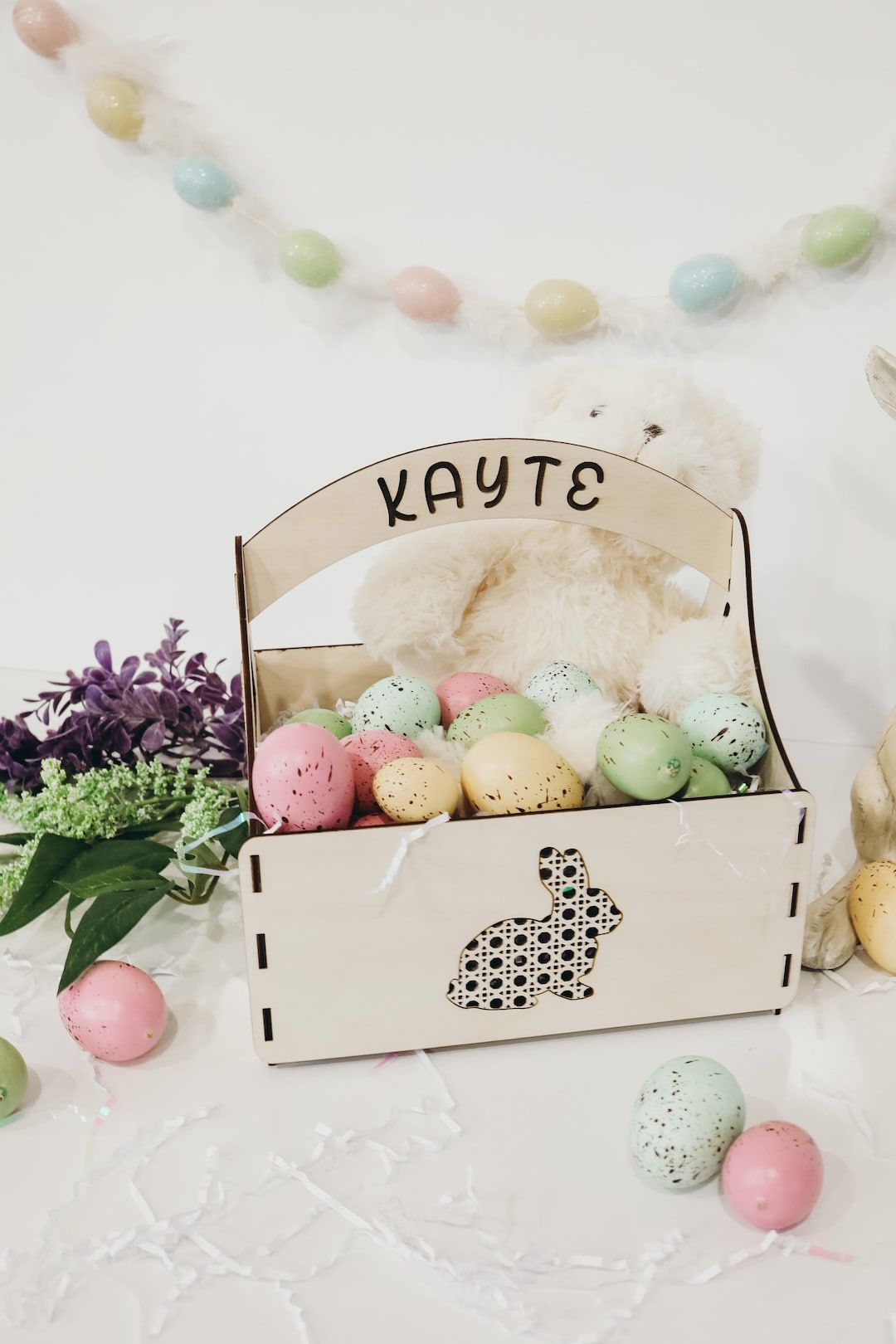 Laser Cut File | Rattan Easter Baskets | Customizable Rattan Easter ...