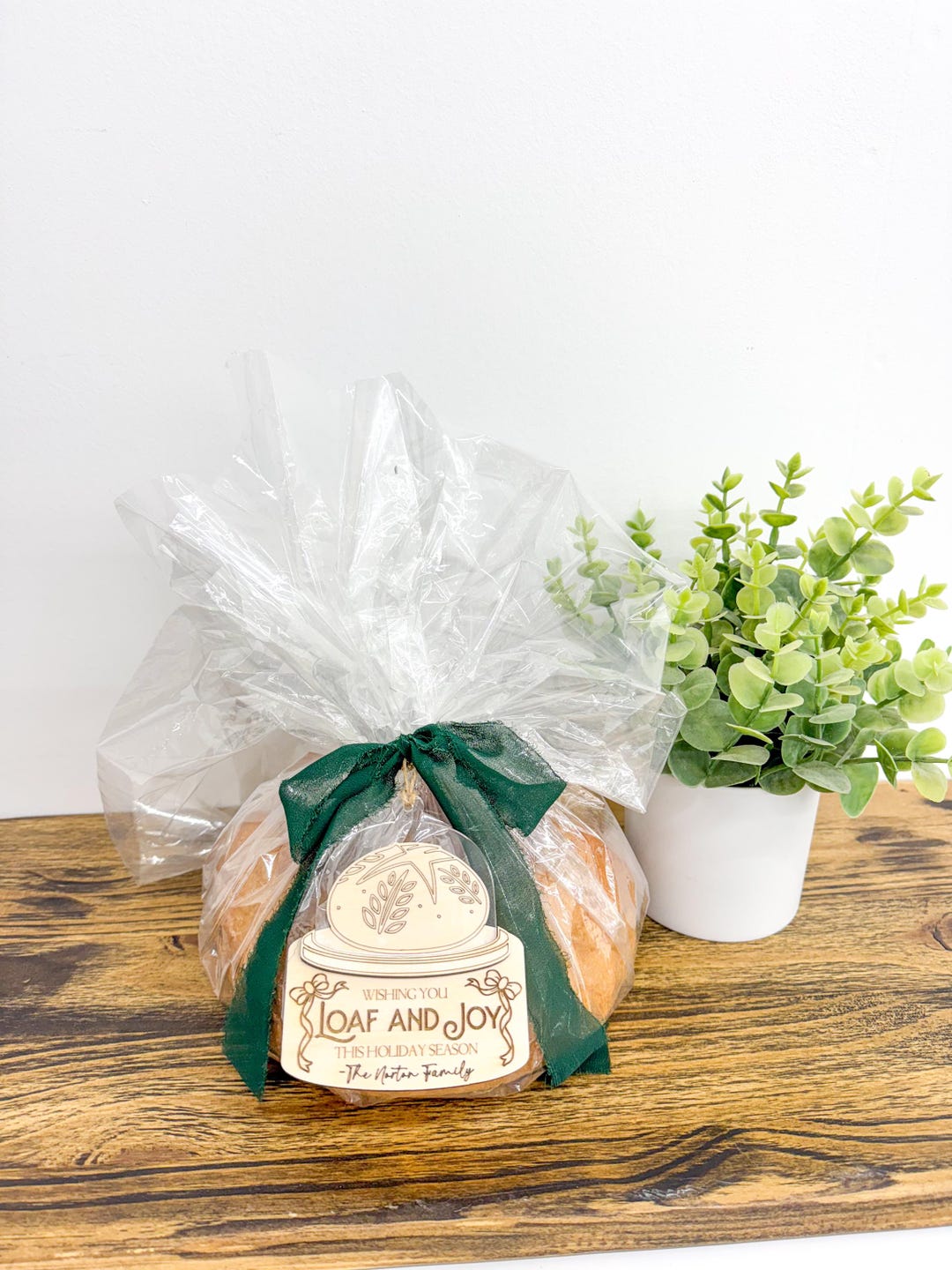 Cute Sourdough & Rectangle Bread Loaf Gift Tag Ornament Laser Cut ...