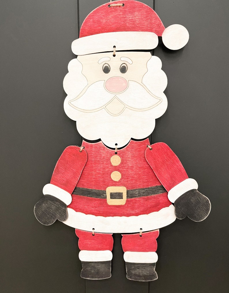 Build Your Own Santa Claus Laser Cut Digital File | Cute Santa Claus ...