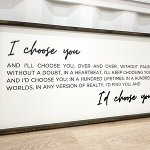 I Choose You Sign Laser Cut Digital File | I'd Choose You | Love SVG ...