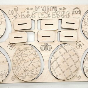 Dye Your Own Easter Eggs Laser Cut Digital File | Pop Out Color Your ...